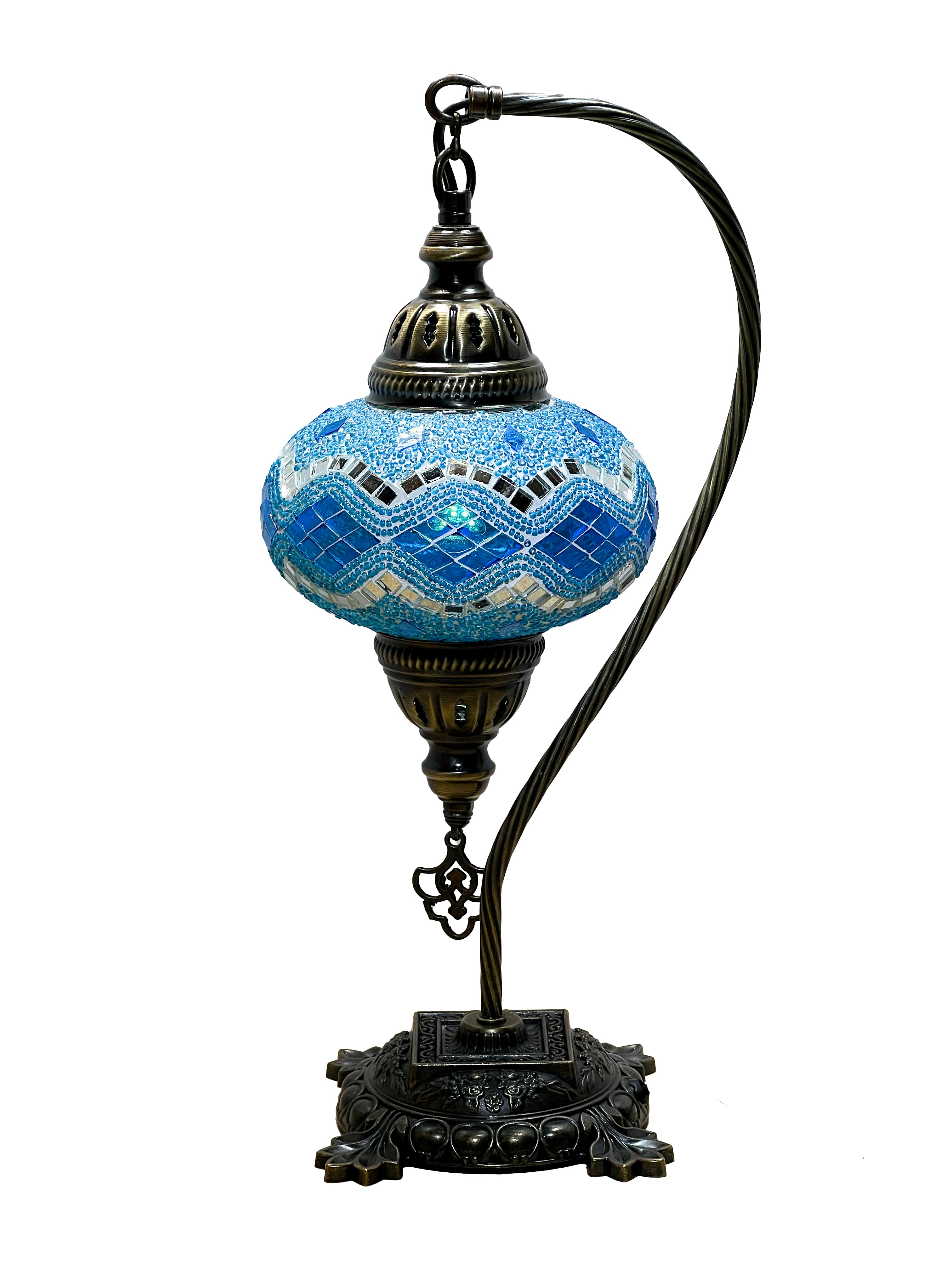 Southern Candle Studio | Handcrafted Turkish Mosaic Lamps | Athena Boho Handcrafted Large Swan ...