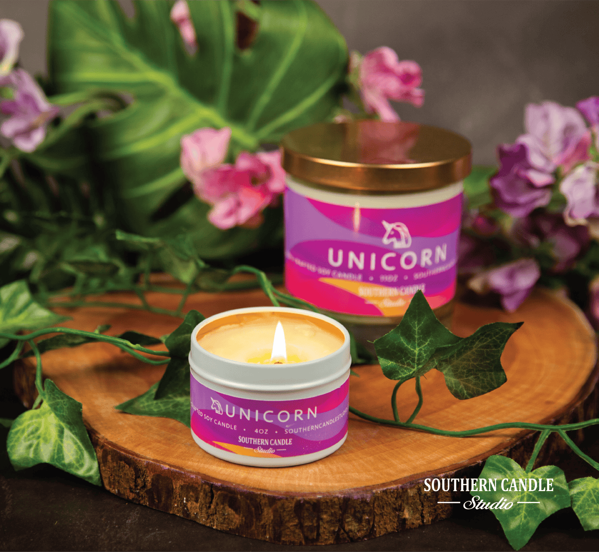 Unicorn Soy Wax Candle 11 oz.– Southern Candle Studio